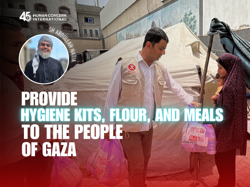 HCI - Provide Hygiene kits, Flour, and Meals to the People of Gaza w/ Sh Abdullah Hatia ...